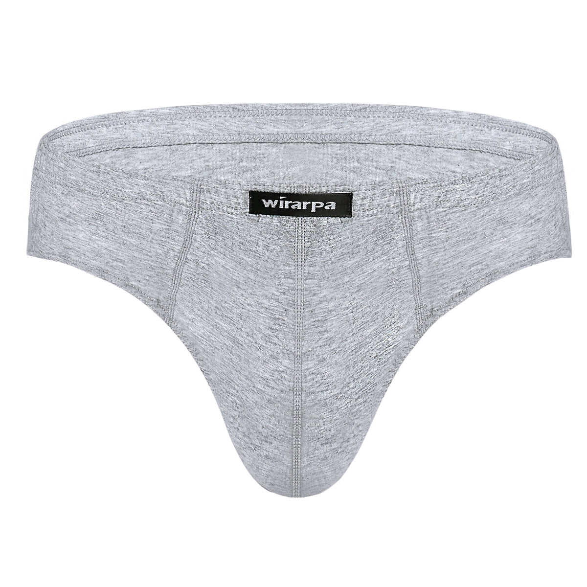 wirarpa Men's 100 Cotton Briefs Underwear No Fly Covered Waistband 4 P ...