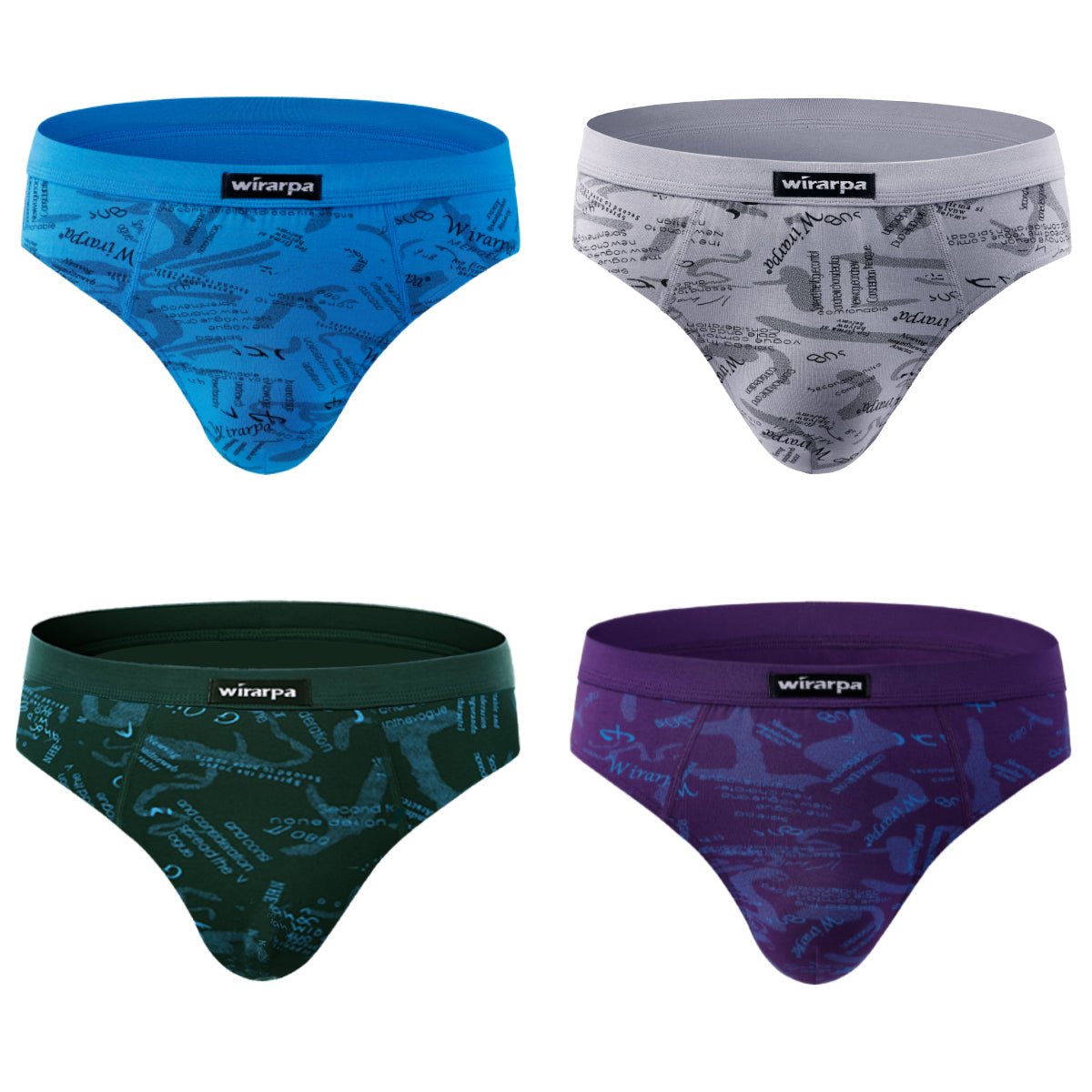 wirarpa Men's Underwear Multipack Modal Microfiber Briefs Underpants N ...